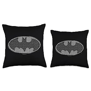 Batman Chainmail Shield Throw Pillow, 18x18, Multicolor
