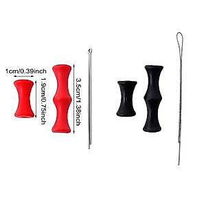 Honbay 4 Sets Bowstring Finger Savers Finger Guards Archery Bowstring Finger Protector for Hunting or Bowfishing