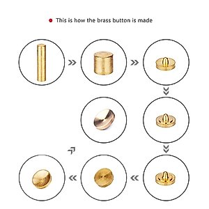 VKO Golden Metal Soft Shutter Release Button,Delicate Camera Shutter Button 11mm Concave Surface(2 Pack)