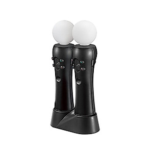 for PS4 VR Controller Charger, Dual Charger Dock Charging Station Stand Charging Dock for PlayStation PS4 VR Move Motion Controllers
