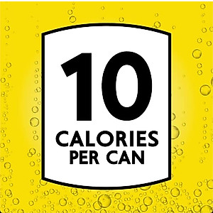 Green Lemonade - No added Sugar, 6% Real Lemon Juice, 10 Calories per can, Naturally Sweetened with 100% Stevia Leaf Extract, Carbonated Soda, 12 Fl Oz each can - Pack of 12