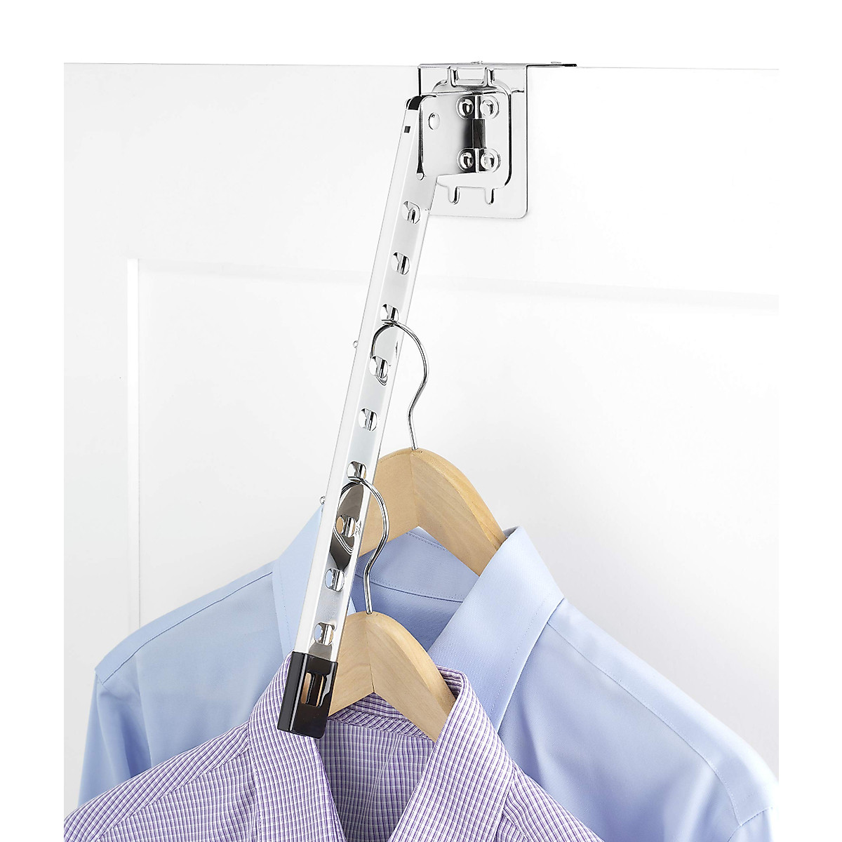 Whitmor Over The Door Hanger Holder, 1 Count (Pack of 1), Silver