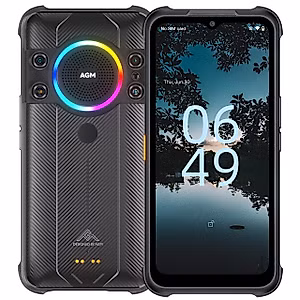 AGM H5 Pro Rugged Smartphone Unlocked, Android 12 Rugged Phone with Triple Camera, MediaTek Helio G85, 109dB Speaker, 8GB RAM 128GB ROM, 7000mAh, Fingerprint Sensor, NFC, 6.52inch Rugged Cell Phone