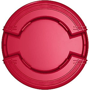 Carlisle FoodService Products Bronco Red 32 Gallon Round Waste Bin Trash Container - 84103205 - Pack of 4