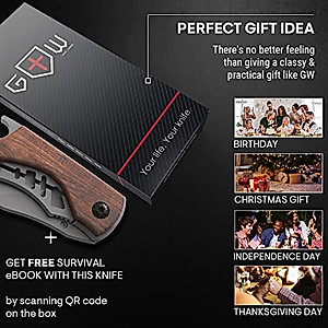 GOOD WORKER 5.7’’ Pocket Knife - Mini Folding Knives - Small Sharp Knife with Bottle Opener - Cool EDC Knives - Tiny Folding Knife - Foldable Knife - Stocking Stuffers for Men Women Children 6779