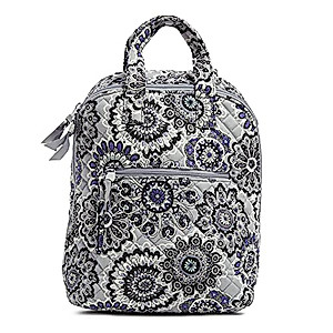 Vera Bradley Women's Cotton MiniTotepack Backpack, Tranquil Medallion - Recycled Cotton, One Size