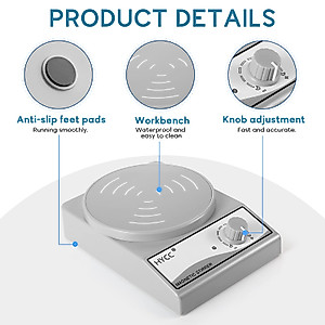 HYCC Laboratory Magnetic Stirrer with Magnetic Stirring bar and Stirring bar Retriever, 3000 RPM, max. Capacity: 3000ml