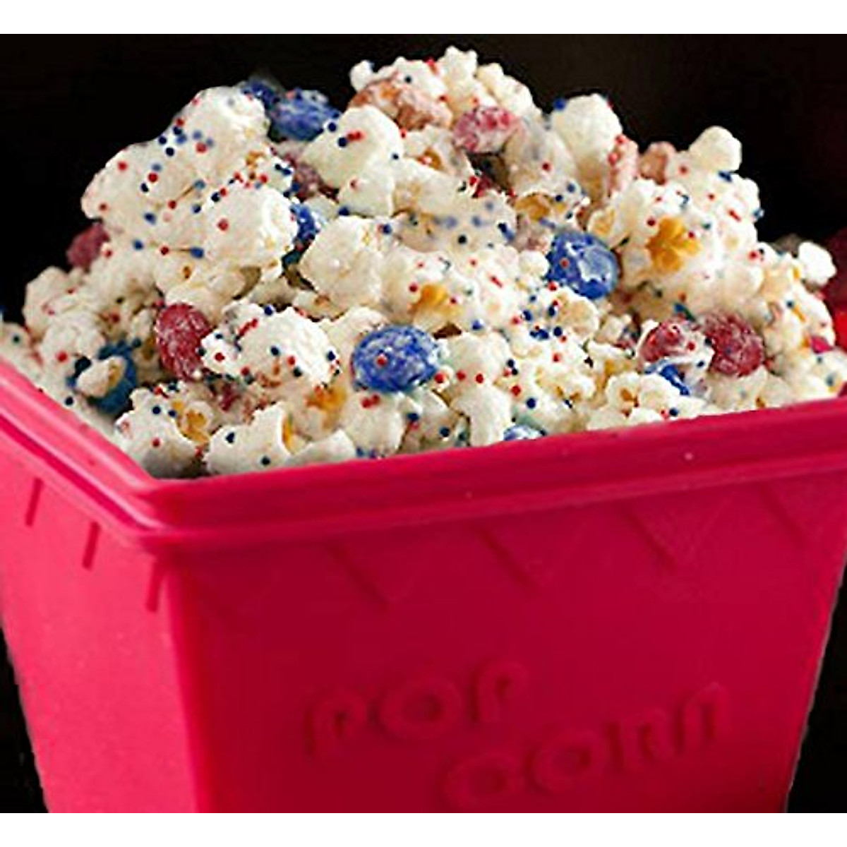 Microwave Popcorn Popper | Replaces Microwave Popcorn Bags | Healthy Air Popped Popcorn - No Oil Needed | BPA Free Premium European Grade Silicone Popcorn Maker by Cestari Kitchen (Red Makes 8 cups)