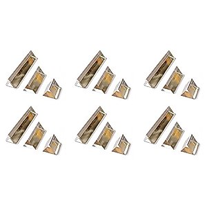 EISCO 6PK Equilateral Prisms 3pc Set - 1", 2", & 4" Lengths, 25mm Face Size - Acrylic - Classroom Pack (Six, 3pc Sets - 18 Pieces Total)