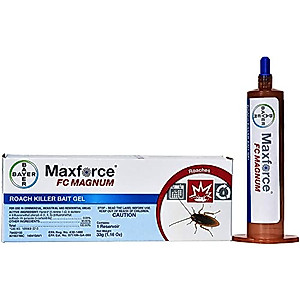 MaxForce Cockroach Gel- Magnum - Roach Killer Indoor infestation - Prevent All Cockroach Species - with Premium USA-Supply Gloves- 1 Tube×30g