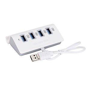 4 Port Multiple Interfaces USB Hub OTG Adapter for Phone Tablet Desktop with 480Mbps Data Transmissiom Rate, Strong Compatibility.