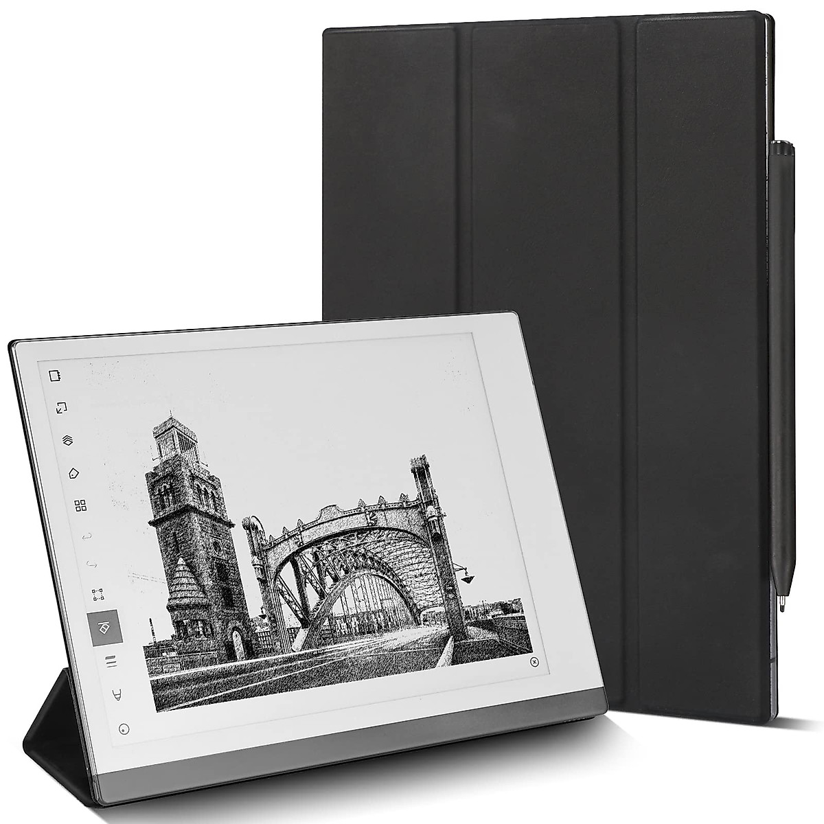 Case for Remarkable 2 Paper Tablet 10.3" 2020 Released, Book Folio Design, Anti-Scratch PU Leather Lightweight Cover Only for Remarkable 2 (Black)