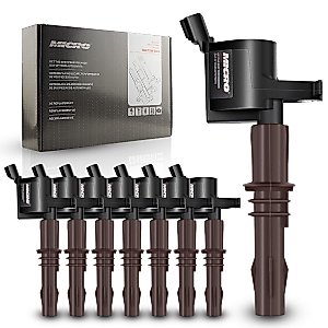 Micro Set of 8 Brown Boot Ignition Coil Pack Compatible with Ford Lincoln Expedition F450 F550 Super Duty Navigator 4.6L 5.4L 6.8L Replacement for 8L3Z-12029-A C1659 DG521