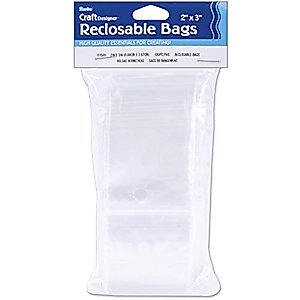 Darice, 100 piece, 2 by 3 inch, Reclosable Bags