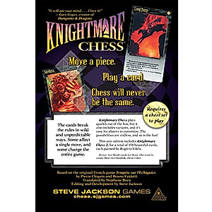 Knightmare Chess Card Game | Card Game for Chess | Card Game for Two | Ages 10+ | for 2 Players | Average Play Time 120 Minutes | from Steve Jackson Games