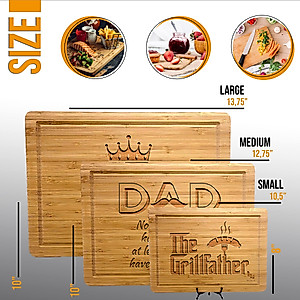 Grill Master Cutting Board for Dad or Grandpa, Steak Lover Father, With Children Names, Grill Lover Dad Gift, Personalized Cutting Board Gift for Men, BBQ Gifts, Customized Cutting Board, 9 Designs