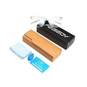 FEISEDY Oversized Cat Eye Glasses Frame Blue Light Blocking Eyewear for Women B2589