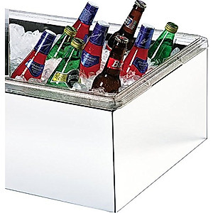 Carlisle FoodService Products Storplus Food Storage Container with Stackable Design for Catering, Buffets, Restaurants, Polyethylene (Pe), 3.5 Gallon, White, (Pack of 6)