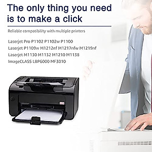 7Magic Compatible Toner Cartridge Replacement for HP 85A CE285A for Laserjet P1102W 1102W P1109W M1212NF MFP P1005 P1006 Printers Ink (Black，2 Pack)