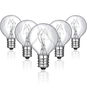12 Pieces 20 Watt Bulbs Wax Warmer Bulbs Incandescent Clear Light Bulbs G30 Globe with E12 Candelabra Base for Middle Size Scentsy Warmers