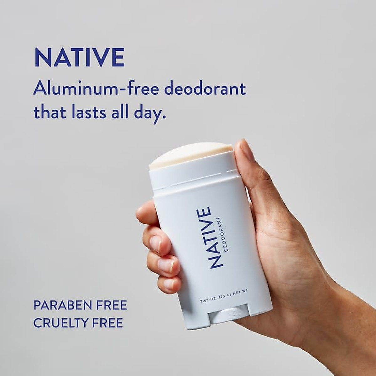 Native Deodorant | Natural Deodorant for Men, Aluminum Free with Baking Soda, Probiotics, Coconut Oil and Shea Butter | Charcoal