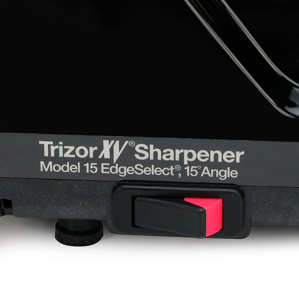 Chef'sChoice 15XV EdgeSelect Professional Electric Knife Straight and Serrated Knives Diamond Abrasives Patented Sharpening System, 3-Stage, Black