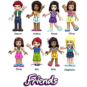 LEGO Friends Girl Female Male Minifigures - Lot of 6 Random Figures (No Duplicates)