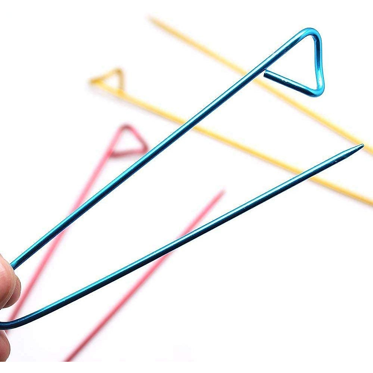 Fairycece 12pcs Aluminum Yarn Stitch Holders for Knitting Notions Or Crochet