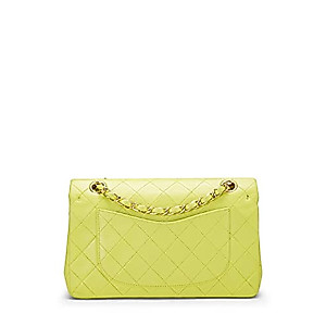 CHANEL, Pre-Loved Green Quilted Lambskin Classic Double Flap Small, Green