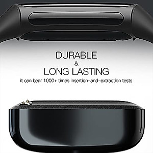 AWINNER 2 Pack Compatible for Fitbit Charge 6/Charge 5/Luxe Smartwatch Cable Charger