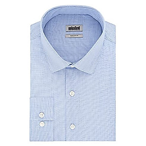 Unlisted by Kenneth Cole mens Regular Fit Checks and Stripes (Patterned) Dress Shirt, Blue, 18 -18.5 Neck 36 -37 Sleeve XX-Large US