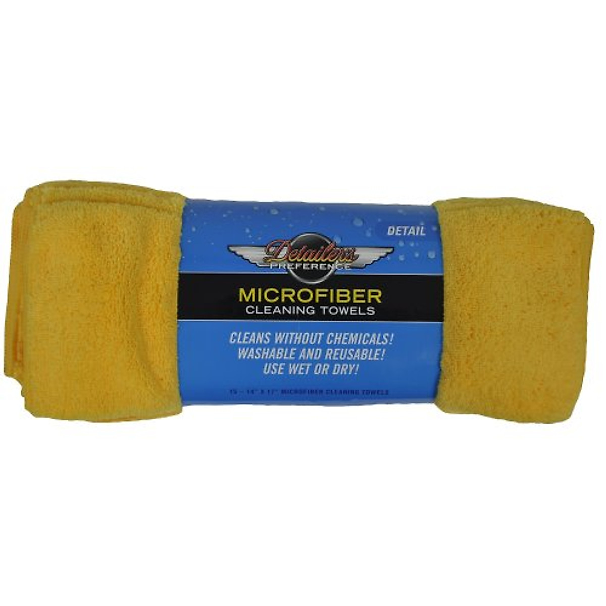 Detailer's Preference Microfiber 14in x 17in 300 GSM Cleaning Towels High Pile 15-Pack