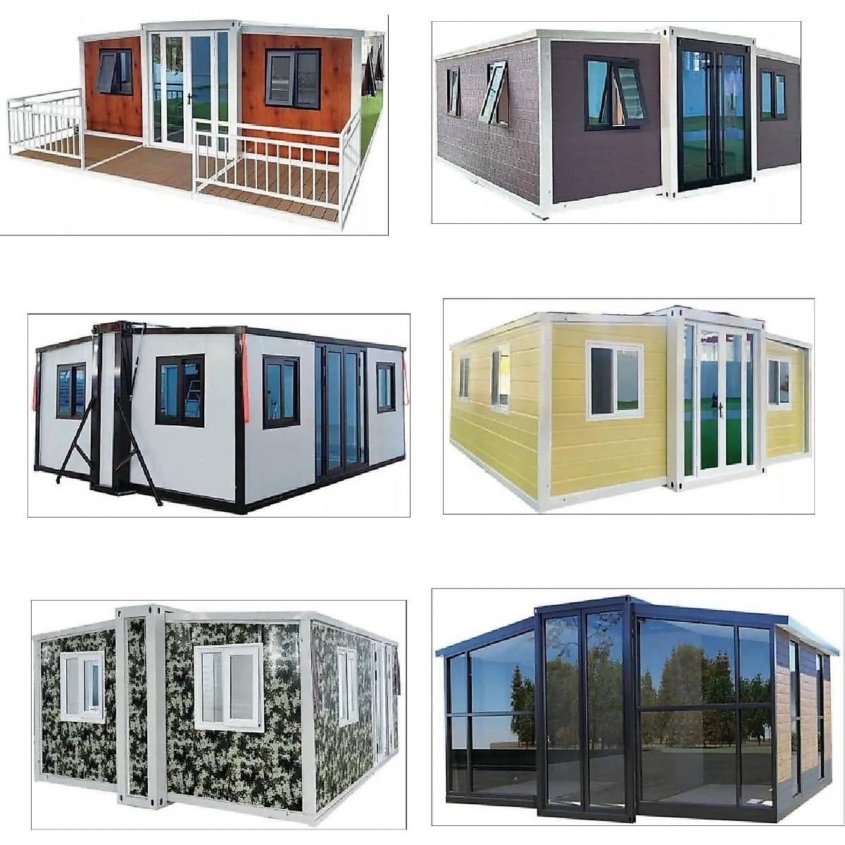 Container House Prefabricated 2 Bedroom 1 Bath Room 1 Kitchen Container House