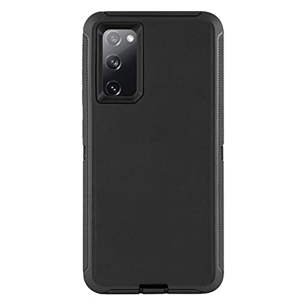 Case for Samsung Galaxy S20 FE 5G (2020) Heavy Duty Shockproof Drop-Proof Triple Layer Defense Cover 6.5” (Black with Belt Clip), Black