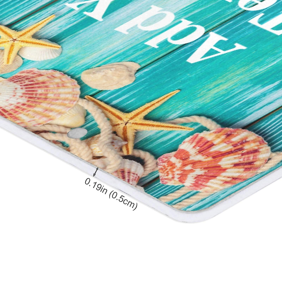 Starfish Shell Wood Grain Personalized Board Hanging Door Sign 6" x11" Welcome Sign Front Porch Wall Plaque House Wood Sign Garden Yard Home Farmhouse Decor Hanging