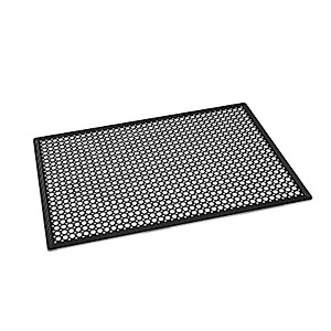 ROVSUN 2-Pack Rubber Floor Mat with Holes, 36''x 60'' Anti-Fatigue/Non-Slip Drainage Mat, for Industrial Kitchen Restaurant Bar Bathroom Utility Garage Pool Entry Door Mat, Indoor/Outdoor Cushion