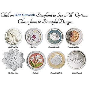 Biodegradable Urn for Human Ashes, Water Burial Urn, Urn Floats in Water, Urn for Cremation, Ocean Water Scattering Urn for Ashes, Floating Urn, Earth Memorials (Keepsake Elite® Pink Flower Y-01)