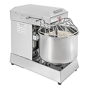 Commercial Food Mixer, 2.6 Gal Stainless Steel Electric Stand Mixer 750W 110V Dough Kneading Machine for Baking and Most Home Cooks