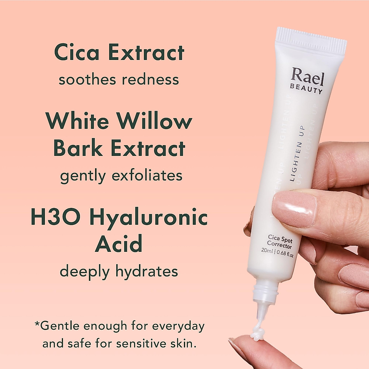 Rael Bundle - Microcrystal Dark Spot Cover (6 Count), Cica Spot Corrector Cream (.68oz, 20ml)