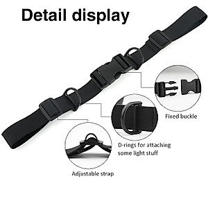 3 Pack Backpack Chest Straps, Heavy Duty Adjustable Universal Backpack Sternum Strap Chest Belt with Quick Release Buckle for Hiking and Jogging