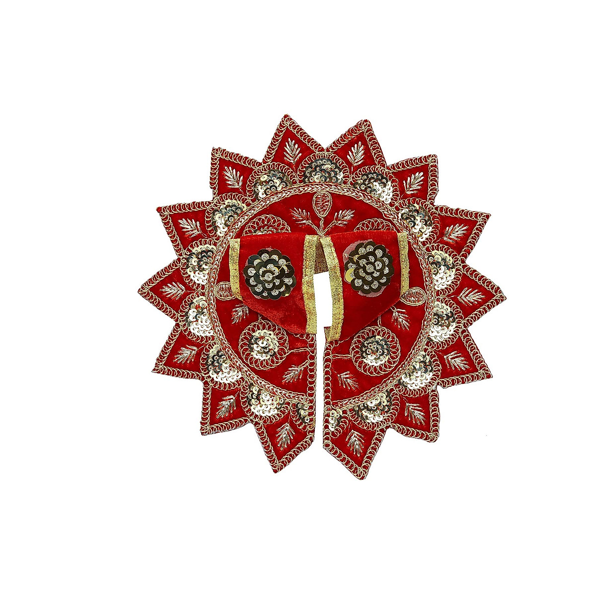 Aditri Creation Ladoo Laddu Gopal Dress Cloth Bhagwan Poshak of Indian God Bal Krishna Dev Vastra for Metal Idol Statue for Indian Traditional Holi Festival Decoration(Size:- 2-4 No. Dia :- 8")(Pink)