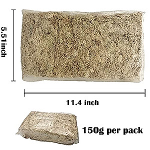 150 Grams Natural Sphagnum Moss Orchid Potting Mix, Organic Carnivorous Dried Peat Moss, Plant Supplies for Indoor Potting Soil, Perlite Blend, Reptile Bedding 3 Quart Sized Bag(Appx.5oz) by Giftape