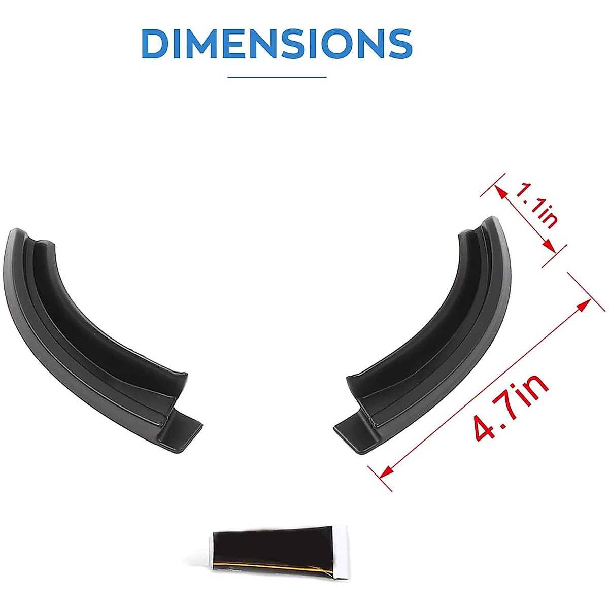 RT-TCZ Hardtop Roof Rainwater Diverter Guard Slot Gutter Extension Accessories for 2018 2019 2020 2021 2022 2023 Jeep Wrangler JL JLU Gladiator JT, 2PCS