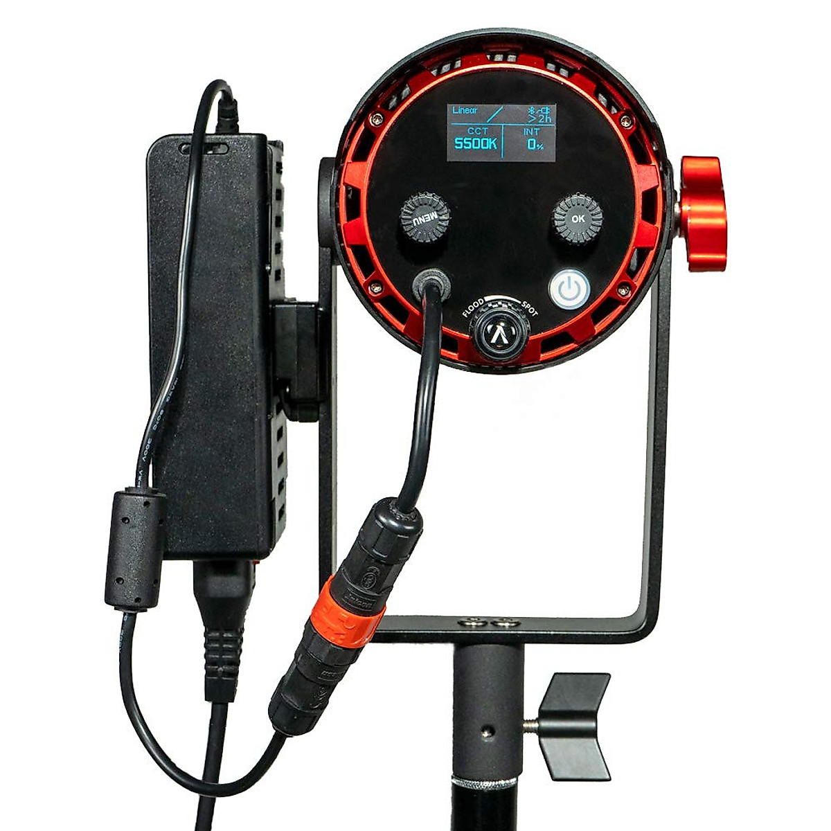 Aputure LS 60D Aputure Light Storm 60D 60W Daylight Focusing LED Video Light Support App Control, Built-in 8 Lighting FX, Barn Doors Included