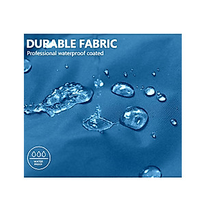 Little Donkey Andy Women's Lightweight Waterproof Rain Pants Breathable Hiking Pants for Outdoor Fishing Swedish Blue XL