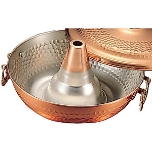 Takekoshi Kogyo Takekoshi Copper Shabu Pot, Kiyo, 10.2 inches (26 cm)