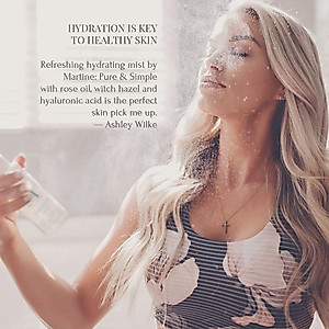Martine: Pure & Simple Facial Mist Spray to Hydrate, Tone, and Soften Skin, Setting Spray Made With Double Helix Water. (4 oz)
