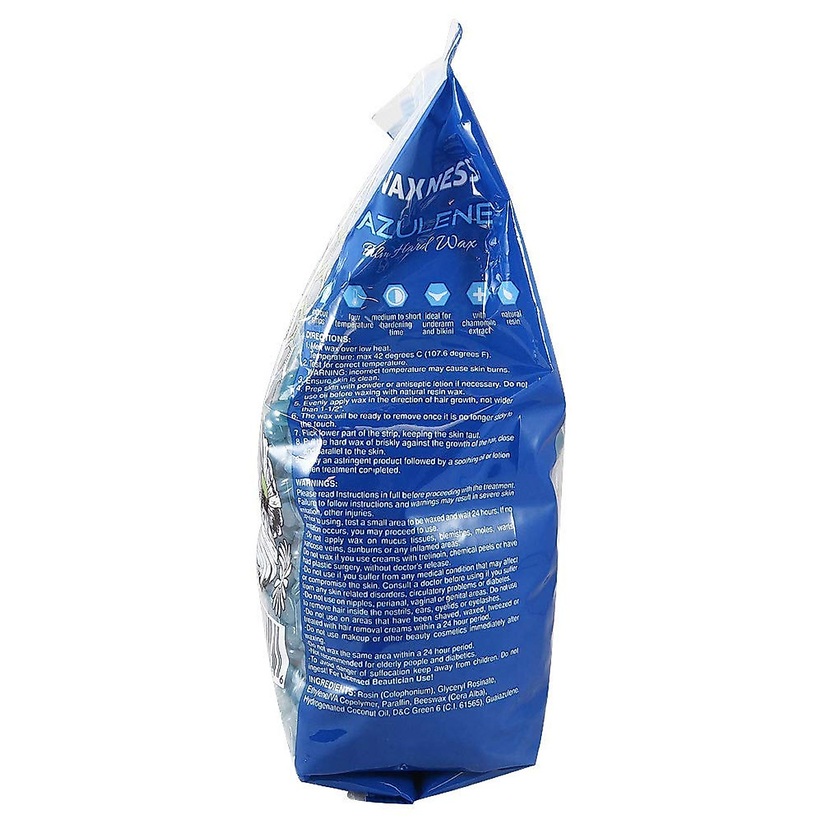 Waxness Wax Necessities Film Hard Wax Beads Azulene 2.2 Pound