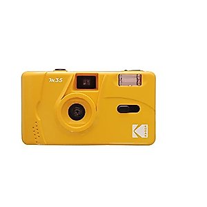 Kodak M35 35mm Film Camera (Yellow) - Focus Free, Reusable, Built in Flash, Easy to Use