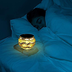 OSALADI Delicate Lamps Globe Garden, Ball Light, Decorative Solar for Coffee Outdoor/ Tabletop Home Graceful Table Good Ornament Lawn Light Mood Lights Powered Night Style